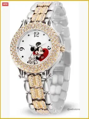Accessories | Mickey Mouse Watch For Women Stainless Steel Strap ...